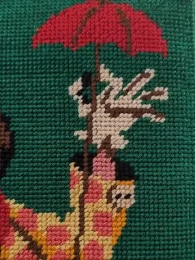 Margot De Paris | Wall Decor | Vintage Finished Needlepoint Circus ...